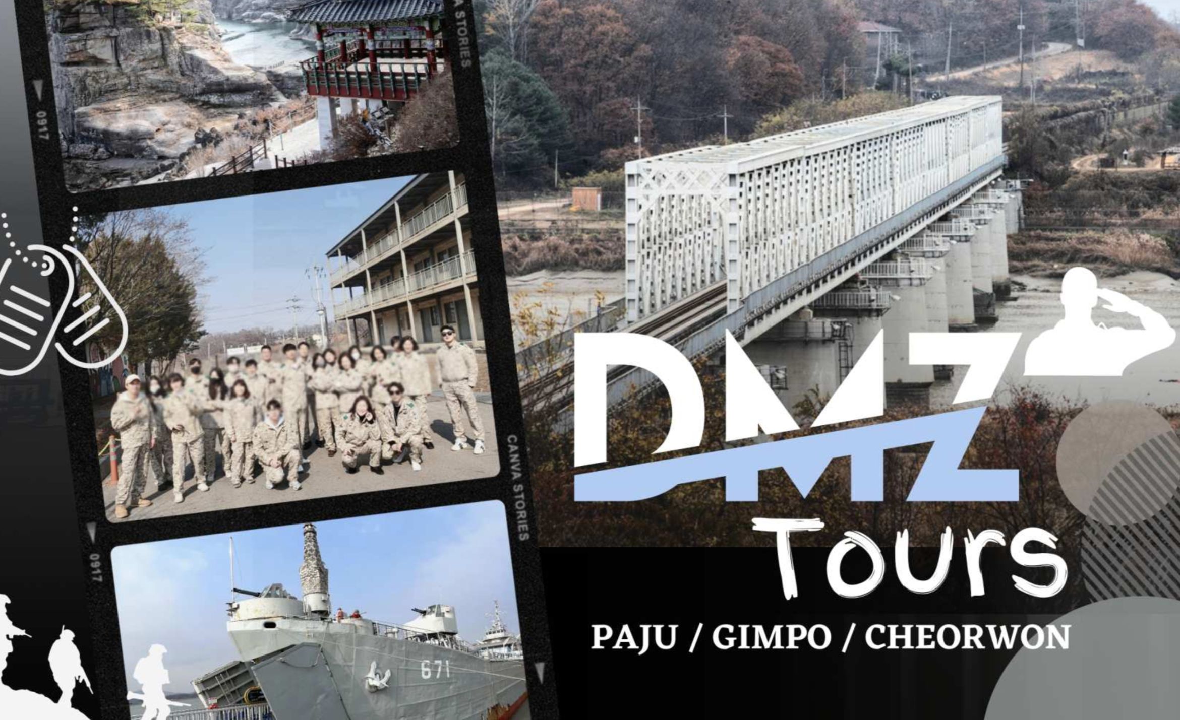 Korea DMZ Tour: Gimpo, Paju, Cheorwon Demilitarized Zone, Descendants of the Sun Filming ...